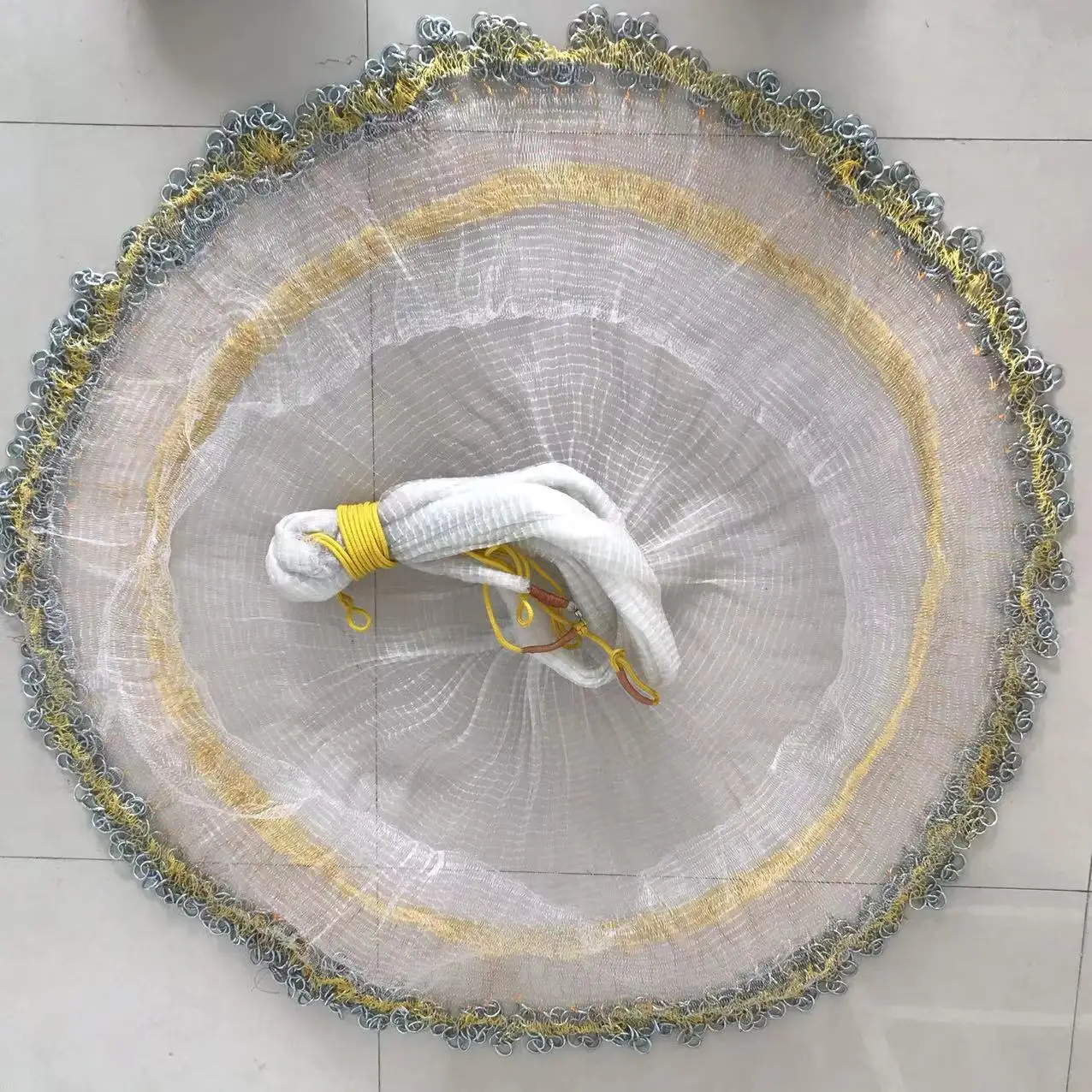 Hot Sell American Style Easy Throw Cast Net Bottom Pocket Lead Chain ...