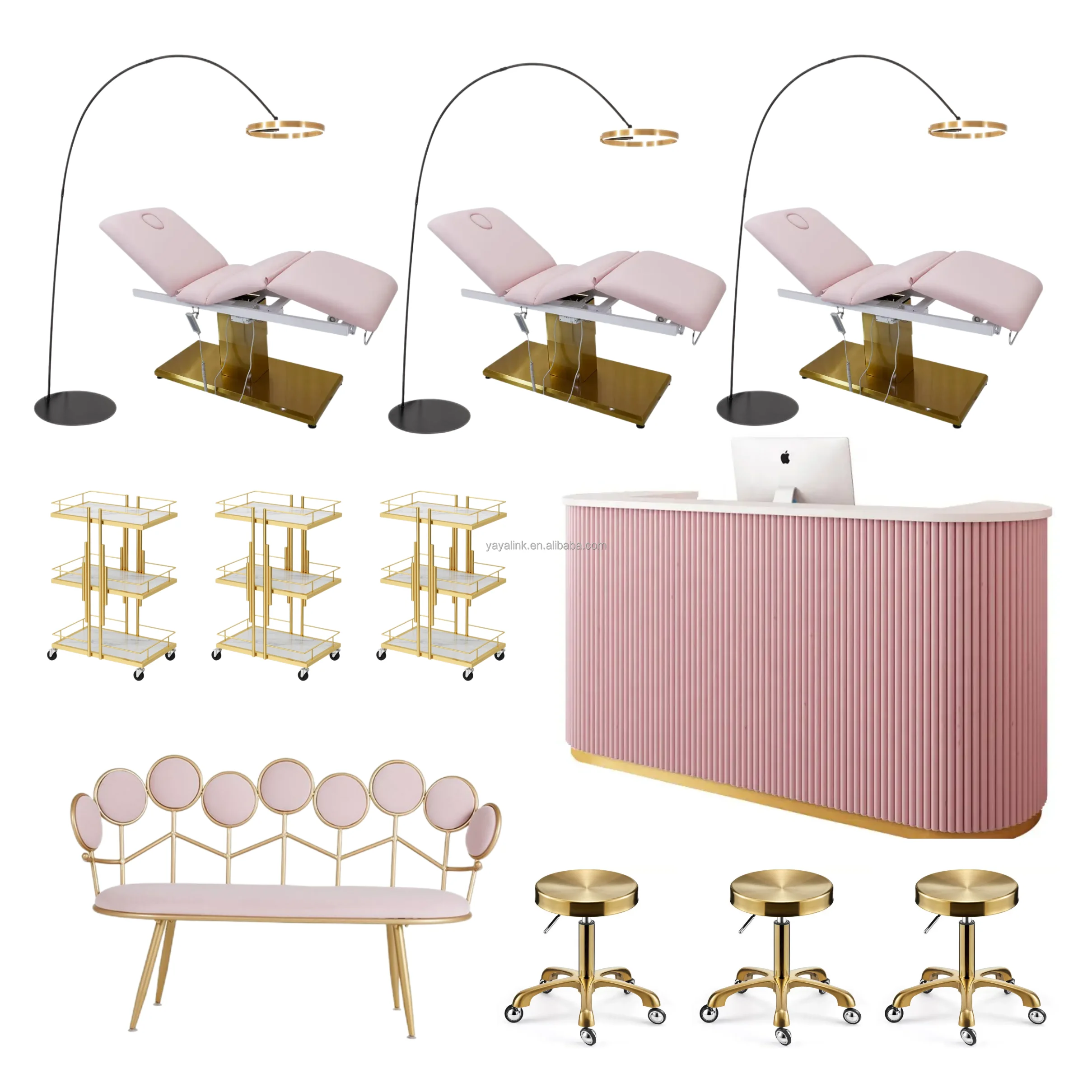 Modern Luxury Beds - Facial Bed Beauty Salon Curved Lash Bed