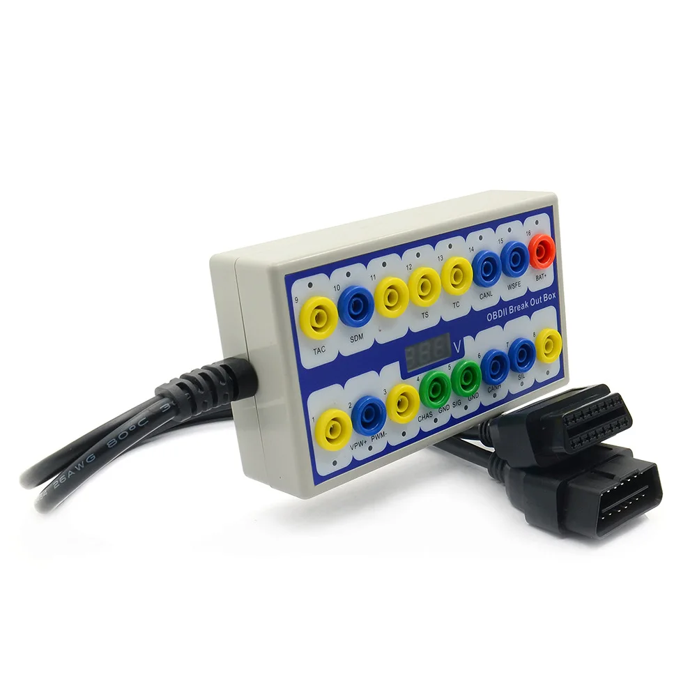 Auto Can Test Box Automotive Connector Car-detector Obdii Obd2 Breakout ...