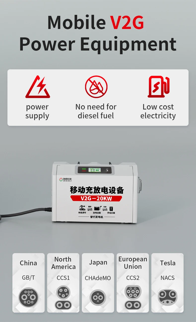 V2G Charging - 20KW Bidirectional Fast Charger for Evs