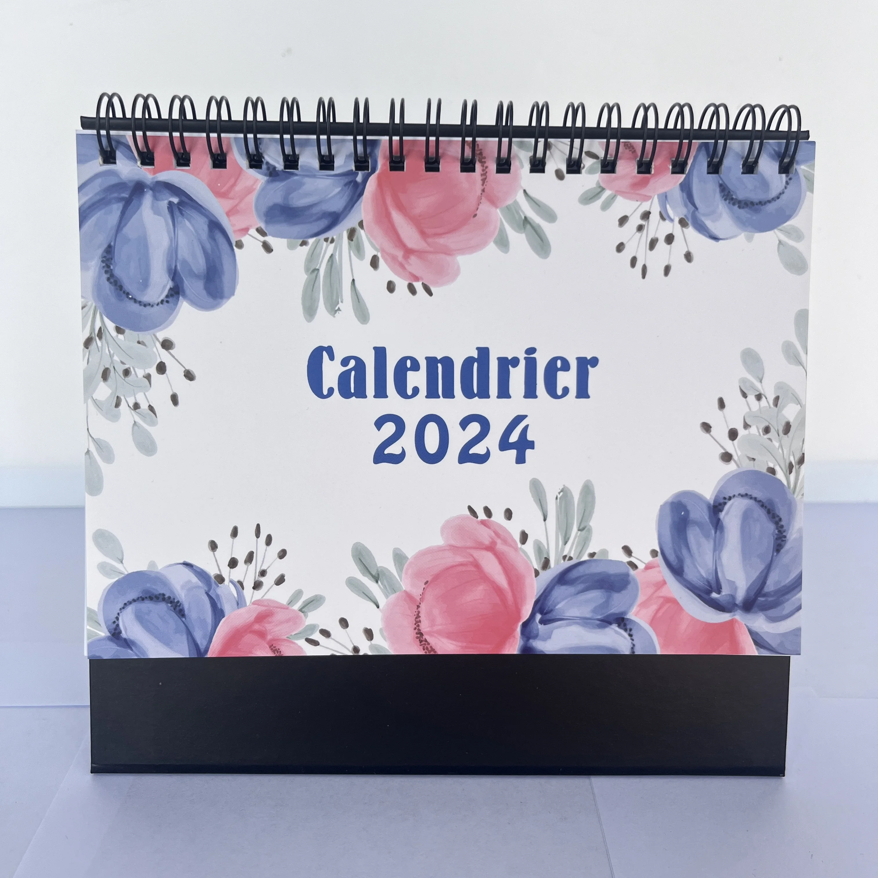 Desk Calendar 2024 - Jan-dec,Standing Flip Desktop Calendar 2024,6.8" X ...