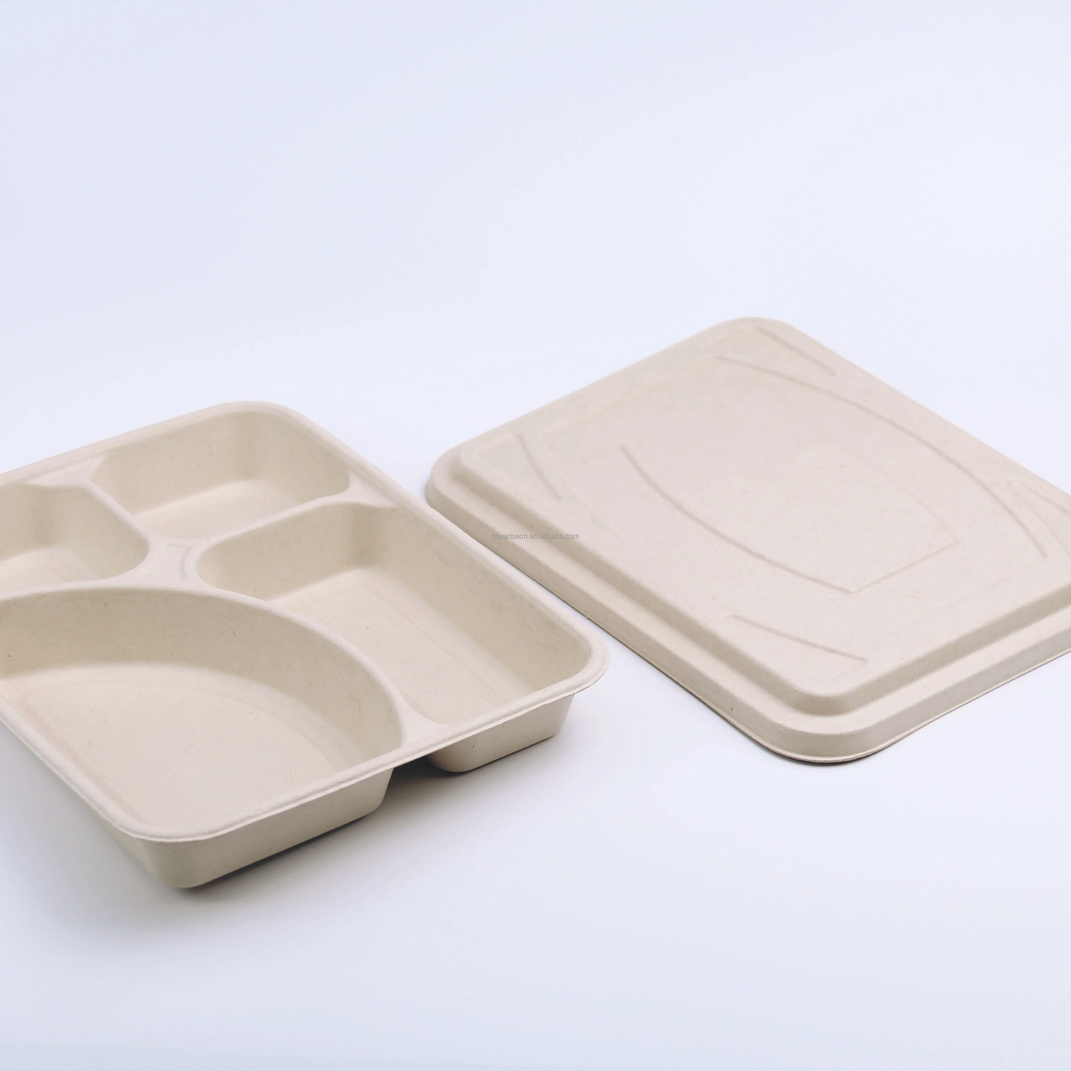 Clamshell Takeaway Food Box Biodegradable Paper Pulp Lunch Container ...