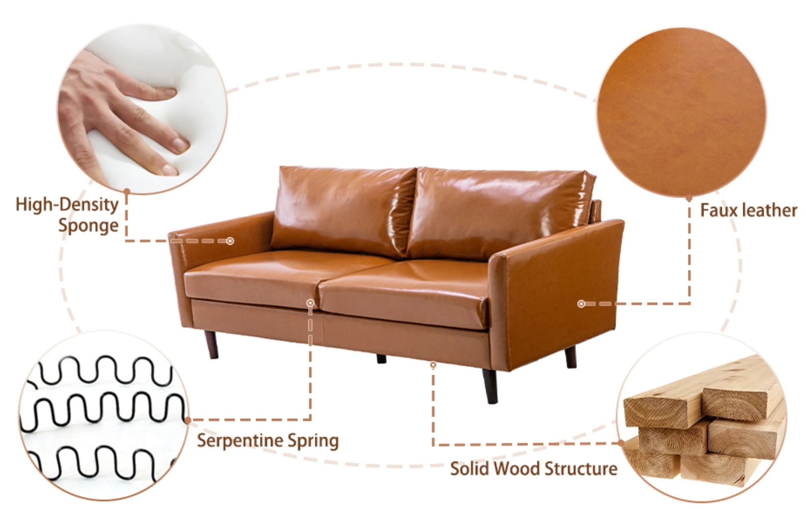 3 Seater Velvet Upholstered Tufted Couch With Solid Wooden Frame ...