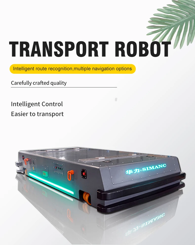 Warehouse Automatic Mobile Transport Vehicle AGV Robot Load 500KG ...