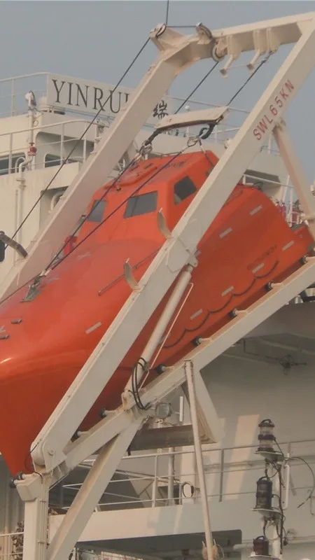 Fire-proof Emergency Escape Tank Version Free Fall Lifeboat With Spray ...