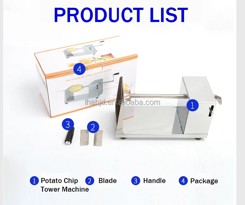 Manual Tornado Potato Spiral Cutter Twist Potato Tower Slicer Chips ...