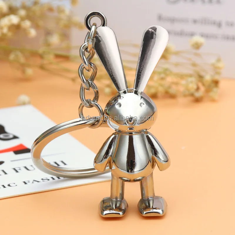 Easter Tiny Rabbit Bunny Keychains Pets Key Ring Car Handbag Purse ...
