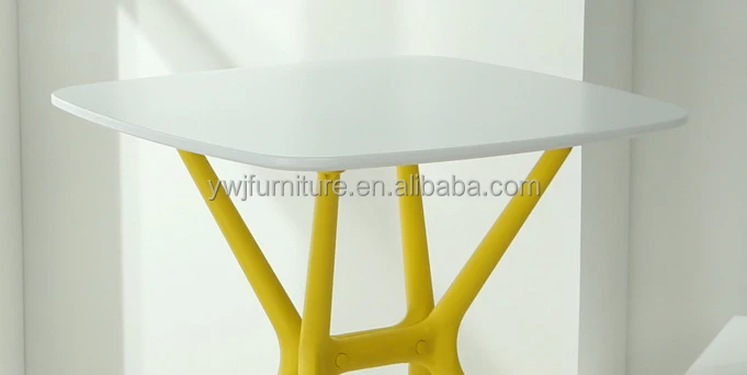 Factory Cheap Plastic Table square White Plastic Mini Table Dining ...
