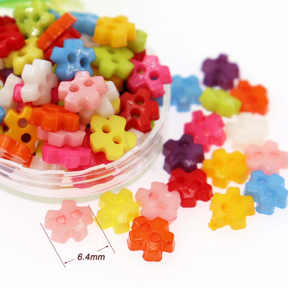 6mm Mixed Colorful Mixed Shapes 6mm Mini Plastic Buttons for Small Doll ...