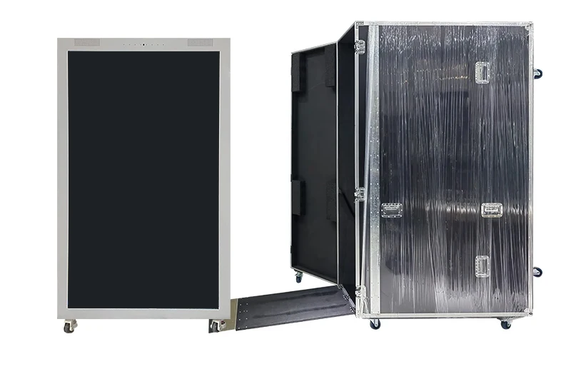 86 Inch Human Size Interactive 3d Hologram Box Transparent Lcd Showcase ...