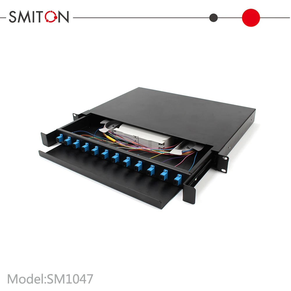 19 Inch Odf Fiber Optic Patch Panel 12 24 48 Ports Sc Lc Single Mode ...