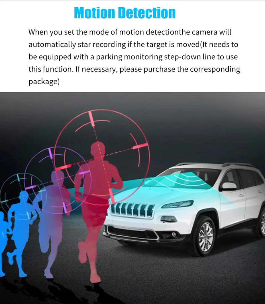 2K Motion Detection 4 Channel Car Camera Support IR Night Vision with G ...