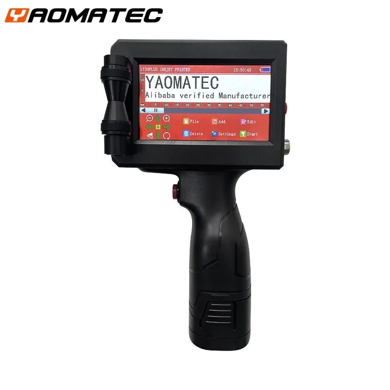 12.7MM 26 Languages QR Bar Code Date Number Logo Portable Cheap ...