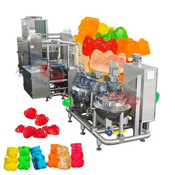 Tg Fruit Flavor Fruit Jelly Candy Machine Gummy Bear Soft Candy Making ...