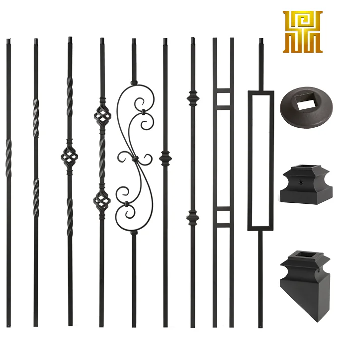 Wrought Iron Stair Railing Balusters - Durable & Stylish