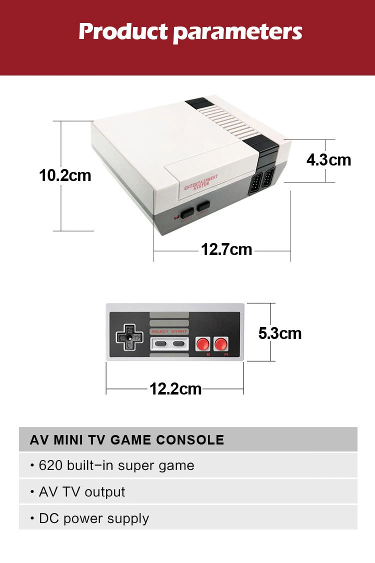 620 In 1 Classic Retro Game Console Av Mini Video Game Console For ...