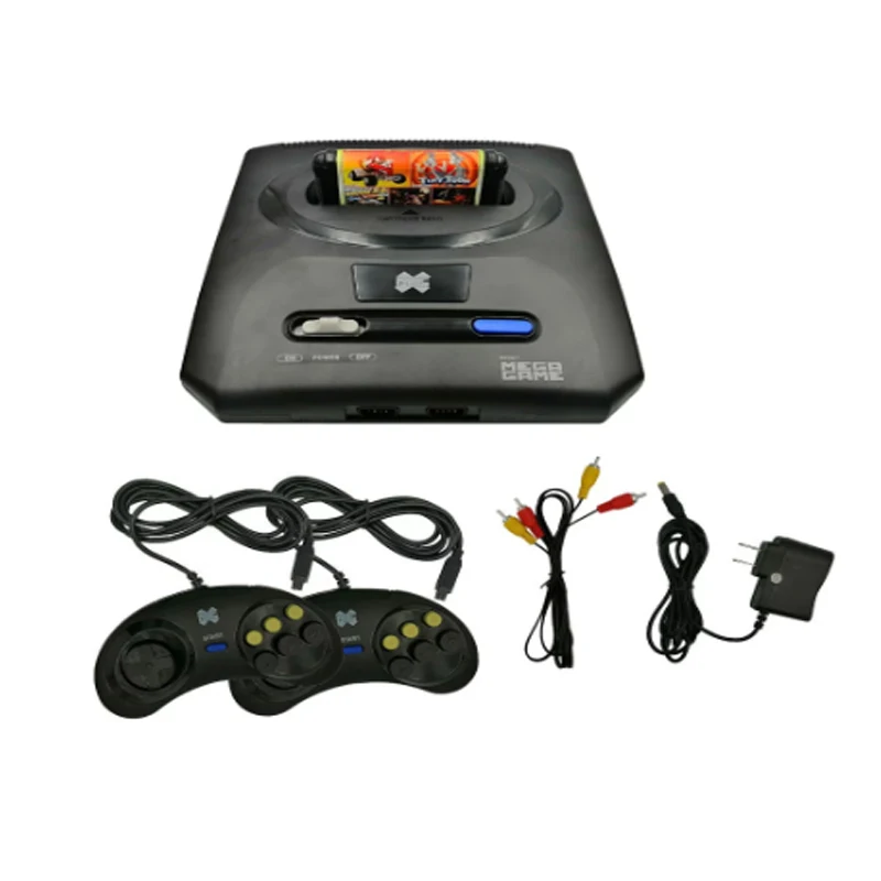 16 Bit Mini Video Tv Game For Segas Md 2 Console Av Output Super Handheld Game Controller Wired ...