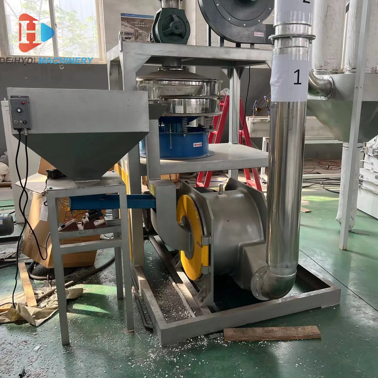 New Design Plastic Scrap Plastic Pipe Pulverizer Machine Plastic Used ...