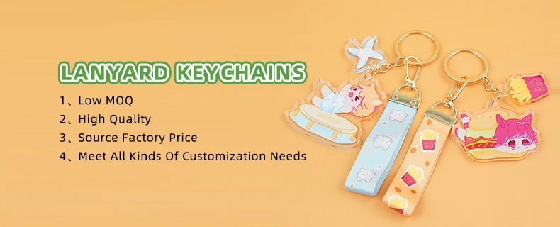 Vograce Lanyard Acrylic Keychains - Customizable Anime Charms