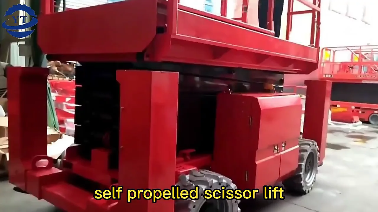 Heavy Duty Man Lift Table 12m 14m 16m 18m Offroad Scissor Lift Self ...