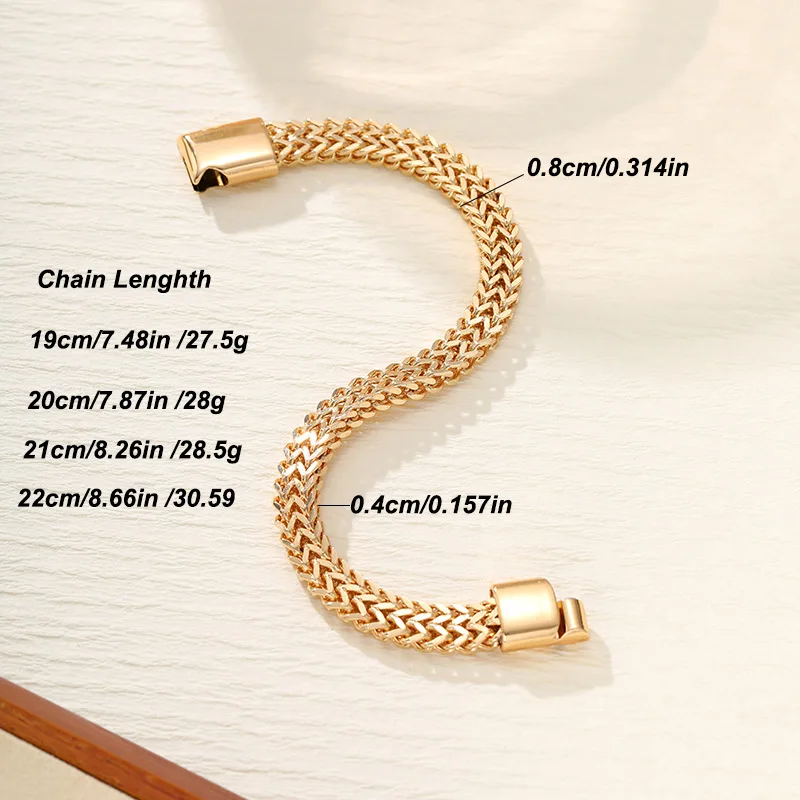 Stainless Steel Double Layer Chain Mens Bracelets