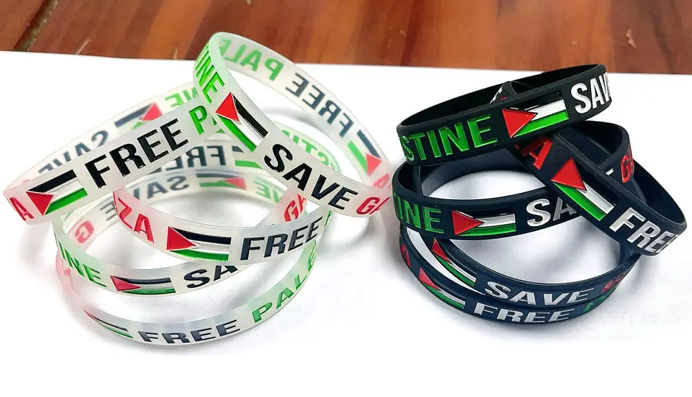 Support Palestine with Our Silicone Bracelets - Free!