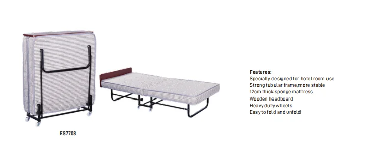 Luxury Sponge Mattress And Strong Tubular Frame Hotel Folding Extra ...