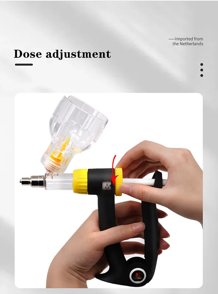 6ml Livestock Continuous Syringe Chicken Vaccine Injection Pig Cattle ...