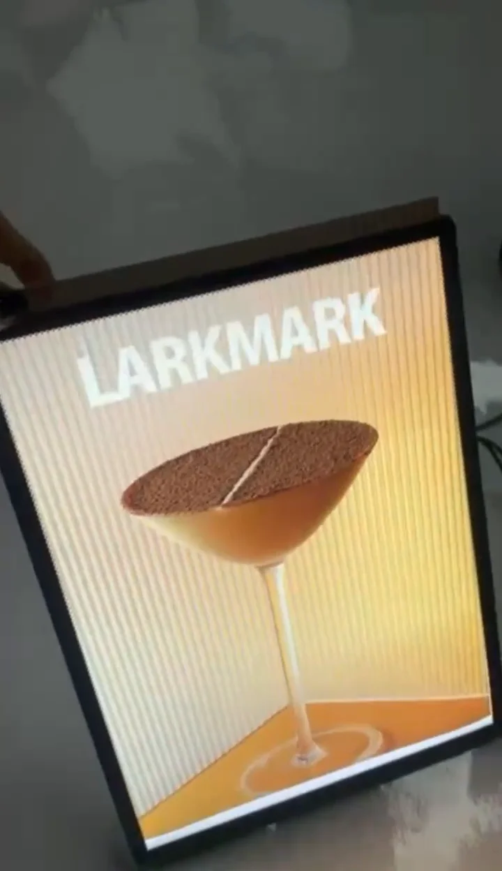 Customized Led Slim Restaurant Menu Display Lightbox Glass Panel ...