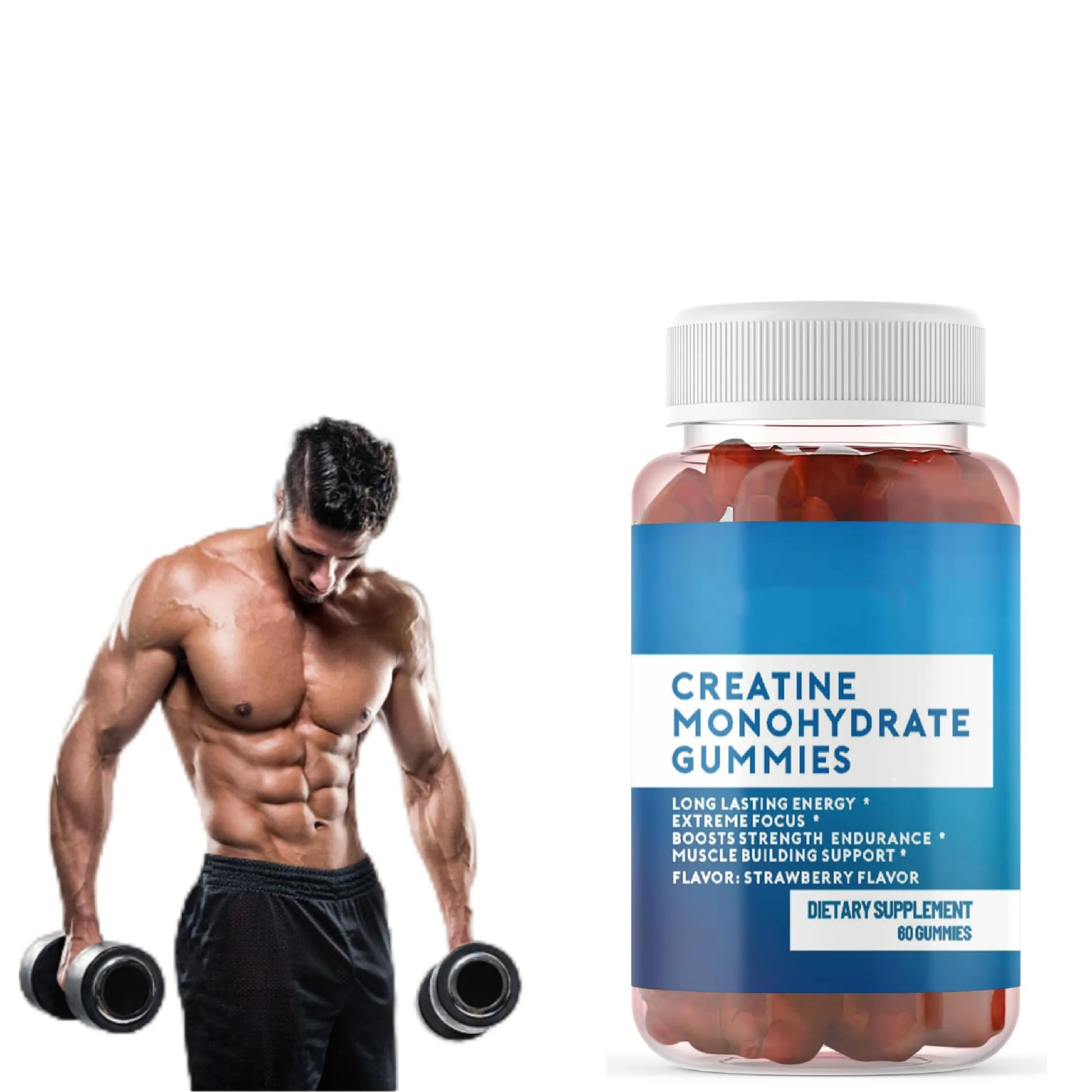 Oem/odm Creatine Monohydrate Gummy Support Energy For Sports With ...