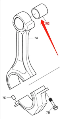 Doosan Daewoo Hyunda I Excavator Original Manufacturer Connecting Rod ...