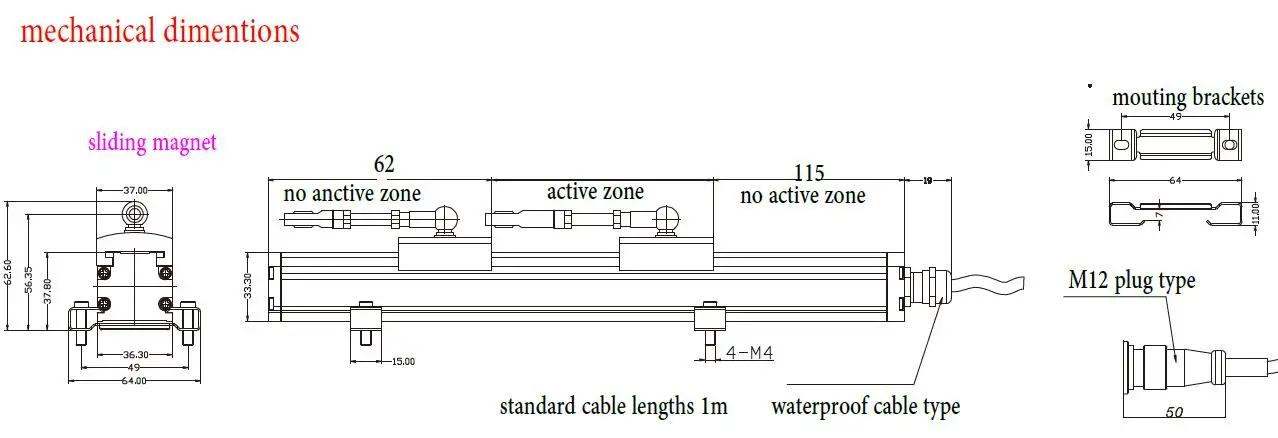 Linear Speed Sensor Linear Position Sensor Cylinder Position Sensor ...