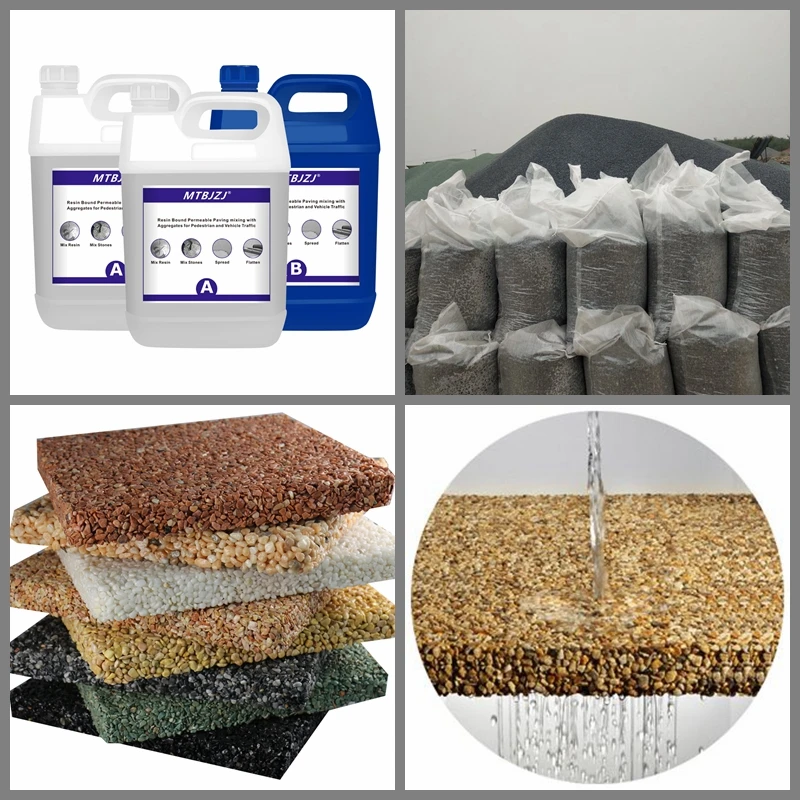 Driveway Paving Epoxy Resin Bound Pebble Stone System