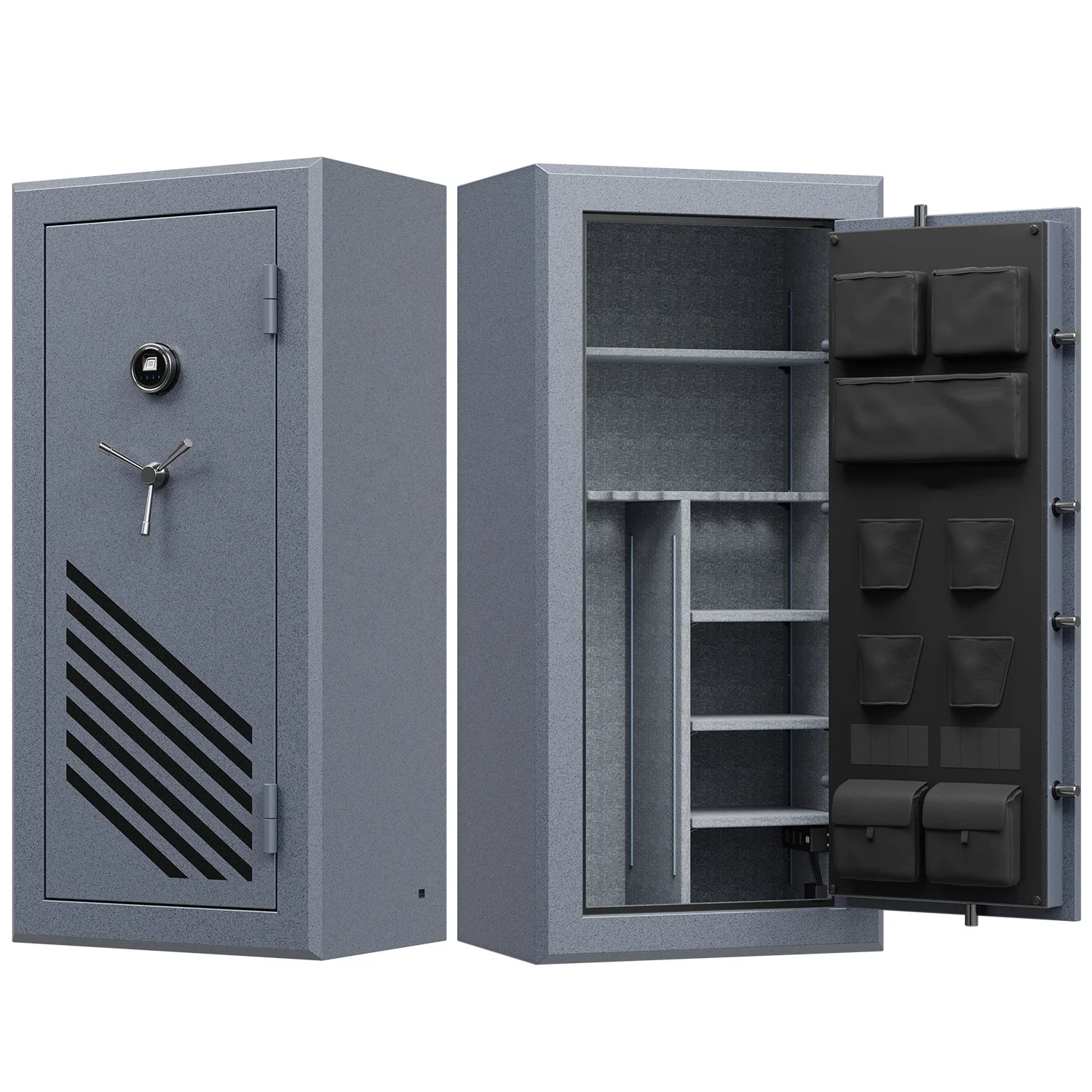 Customizable 30 Gun Security Gun Safe Cabinet With Fingerprint Touch ...