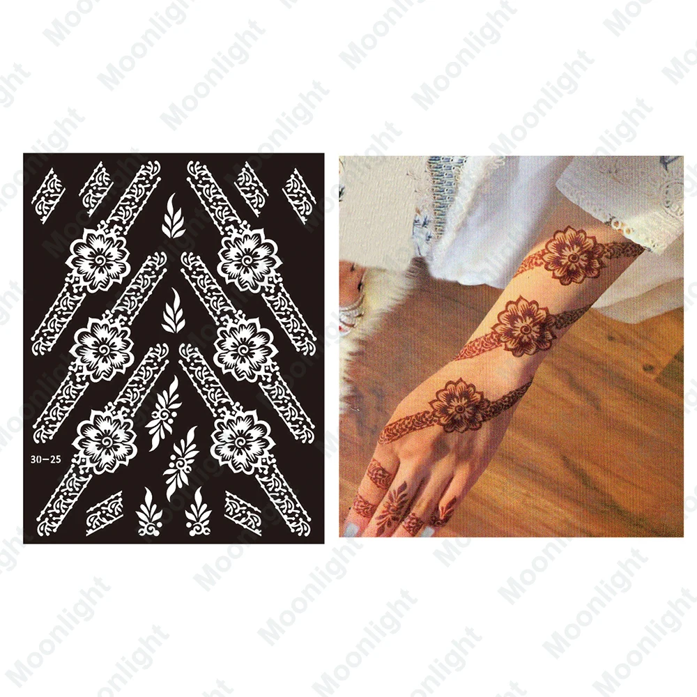 Custom Henna Tattoo Stencils - Eco-Friendly and Versatile