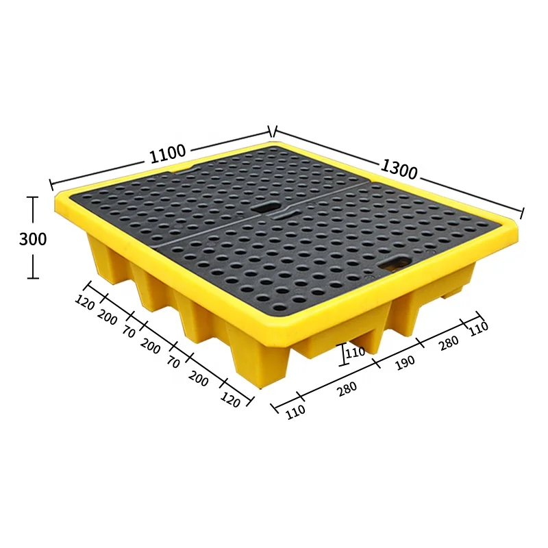 Hot Sale Pallet Rack Spill Containment Spill Pallet Product Oil Drum ...