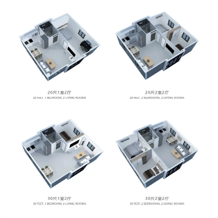 Prefab Modular Steel Tiny Beach Cabin Bungalow Premade Diy Flatpack Kit ...