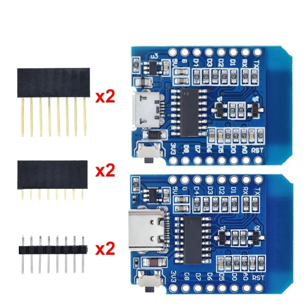 D1 Mini TYPE-C/MICRO ESP8266 ESP-12F CH340G V2 USB D1 Mini WIFI ...