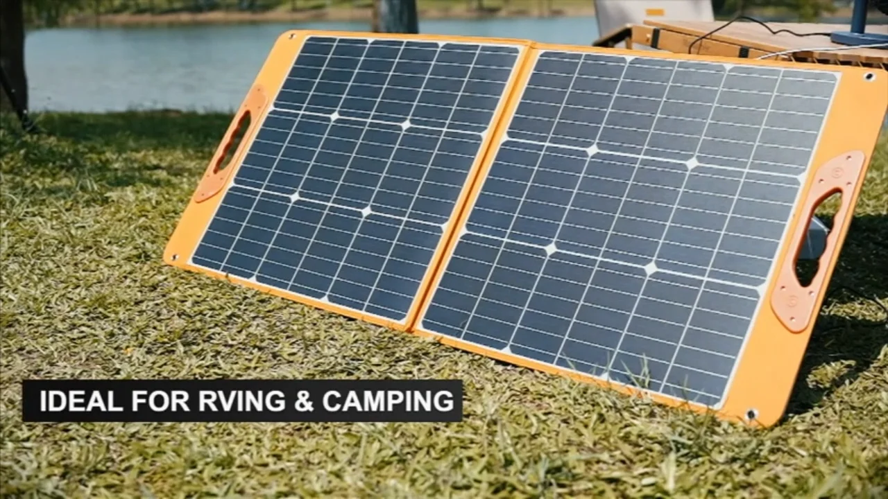 Portable Thin Thickness Camping Solar And Car Charger Using 160 Watt ...