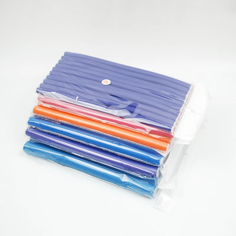 Flexible Professional Sponge Multi Color Rubber Foam Hair Perm Rods ...