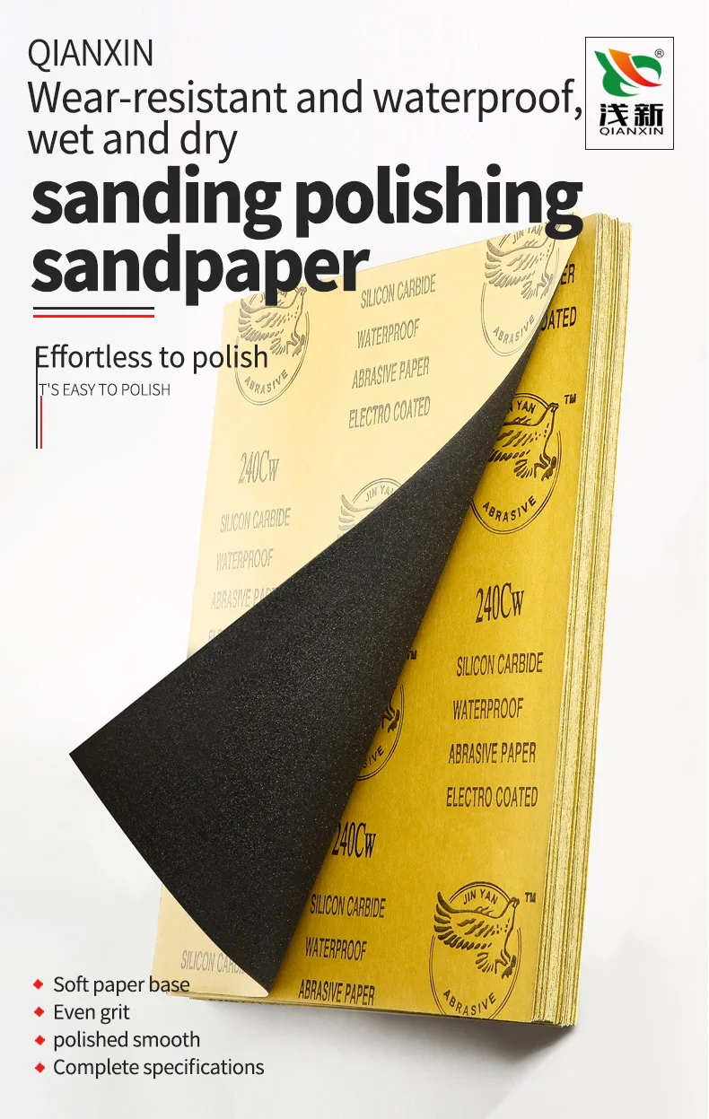 China Factory Popular Wholesale Sand Paper Waterproof Abrasive Paper ...