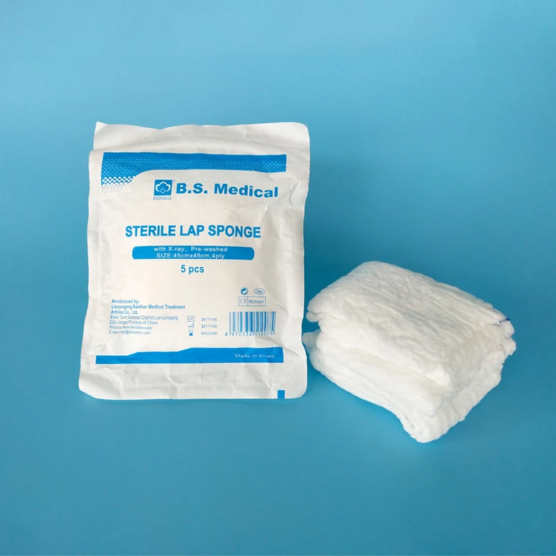 Different Sizes Wound Dressing Medical Cotton Gauze Swab Sterile Lap ...