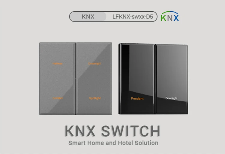 KNX Wall Light Glass Smart Switches Home Household Intelligent Light ...