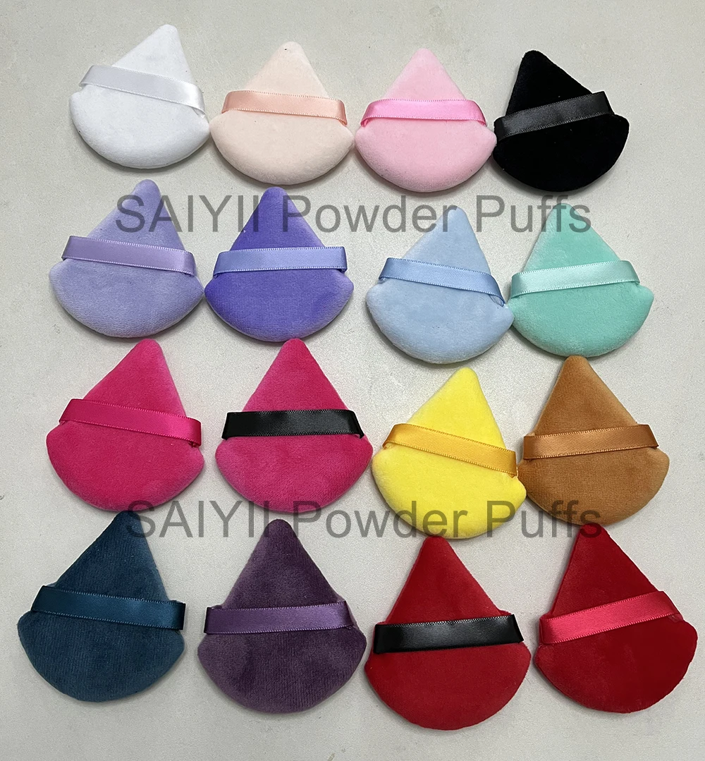 Saiyii Top Seller Triangle Powder Puff Makeup Sponge Soft Velour ...