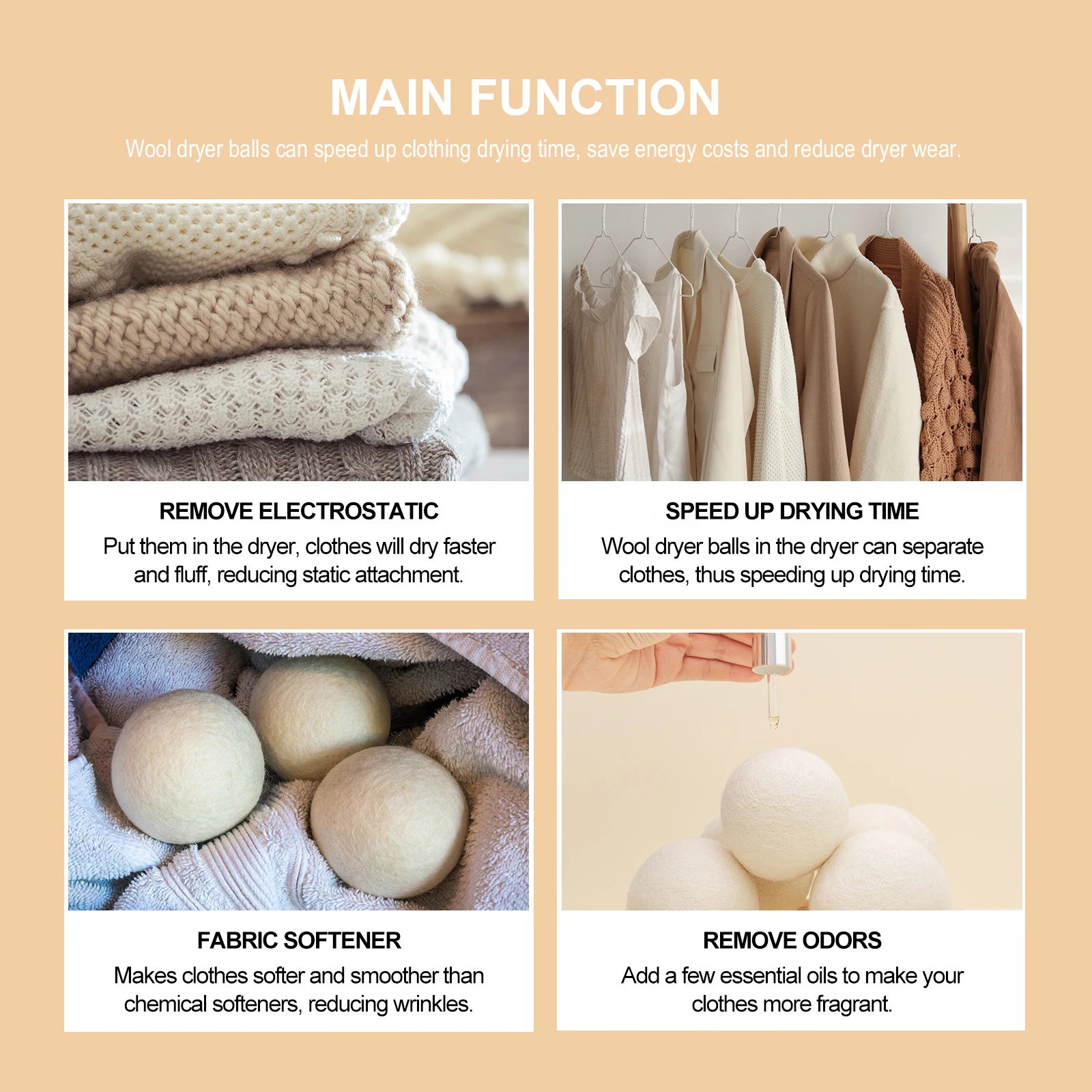 Top 2025 New Trending FBA Labels Tumble Laundry Dryer Balls Eco ...