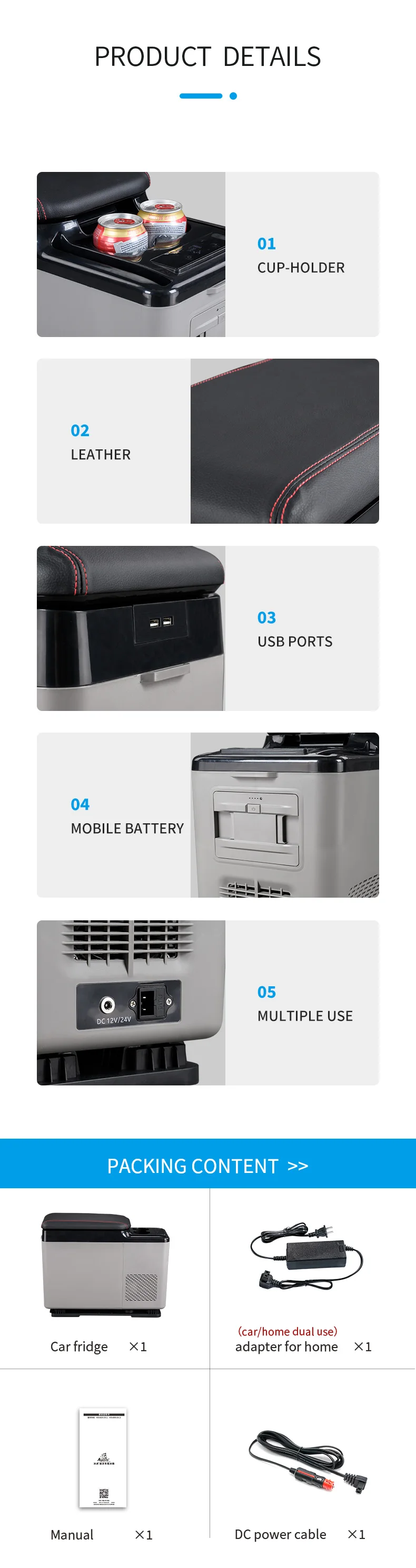 Mini Freezer 12V - Compact Car Fridge by Alpicool CF15