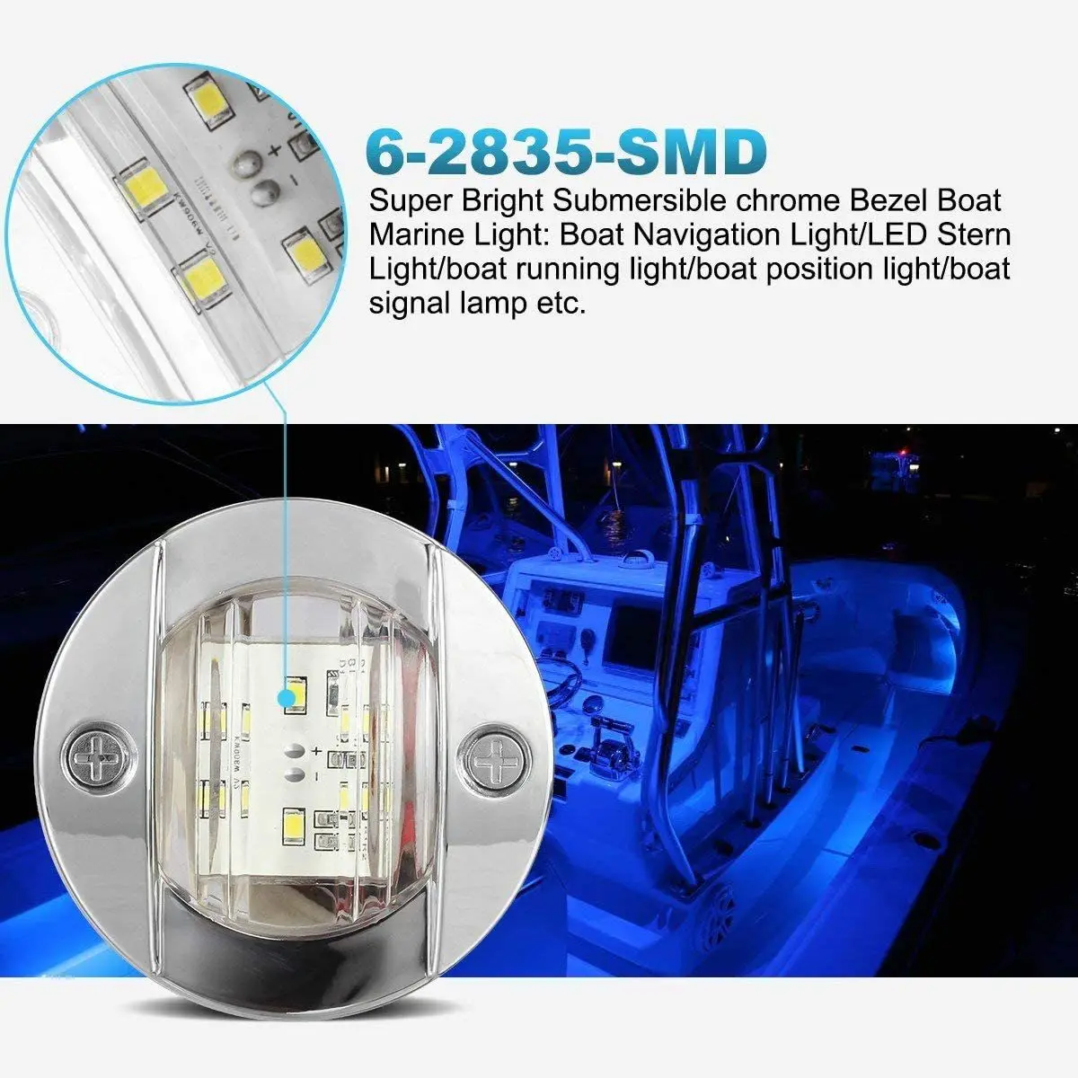 Ip67 Waterproof Boat Interior Lights Courtesy Step Deck Night Fishing ...