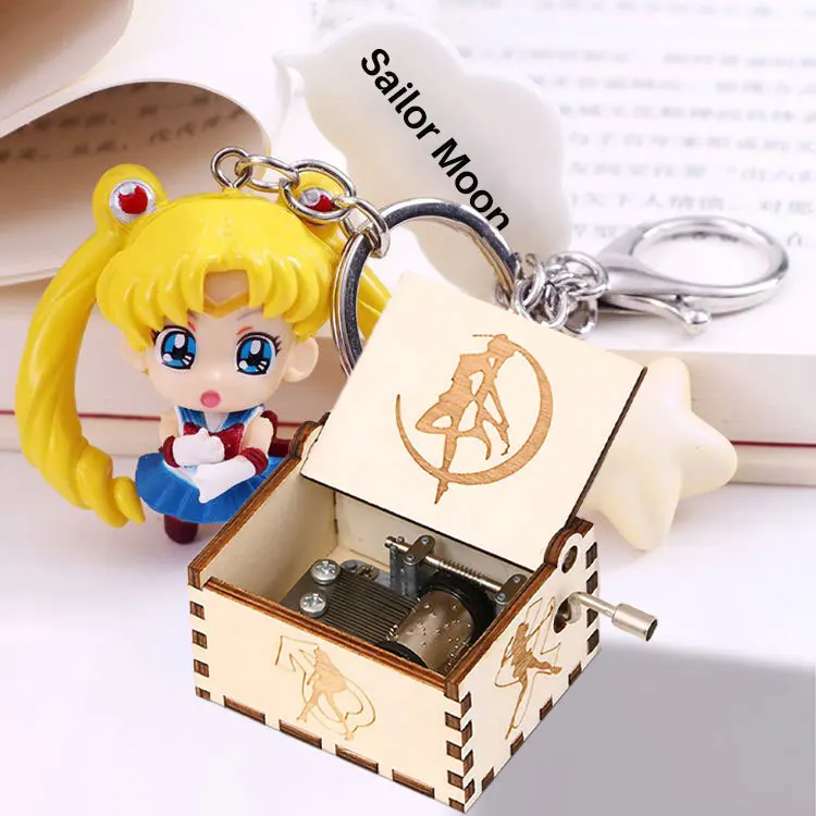 11 Styles Anime Sailor Moon Hand Crank Beautiful Girl Wooden Music Box ...