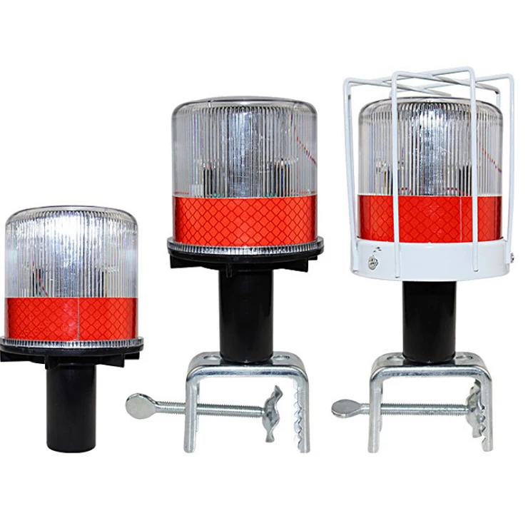 Road Safety Blinking Traffic Cone LED Solar Barricade Warning Light ...