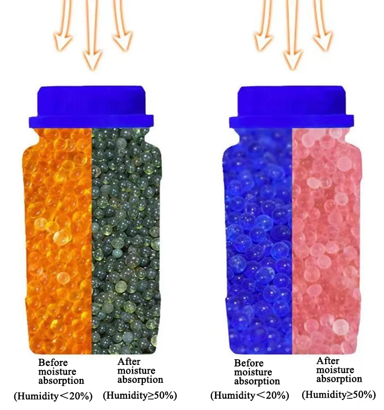 Color Indicator Orange Desiccant Silica Gel Bead Used for Moisture ...
